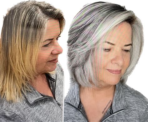 Pin By Melody Garcia On Hair Natural Gray Hair Gray Hair Highlights
