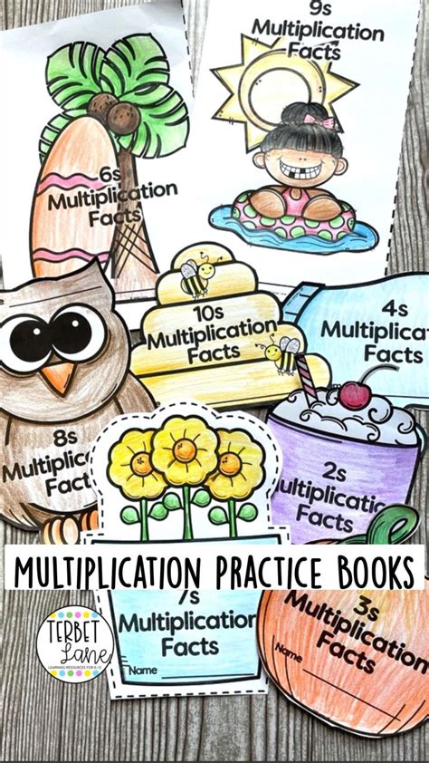Multiplication Facts Practice Books Four Seasons Themed By Terbet Lane