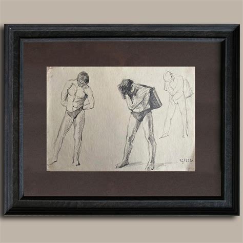 Male Nude Sketch Etsy