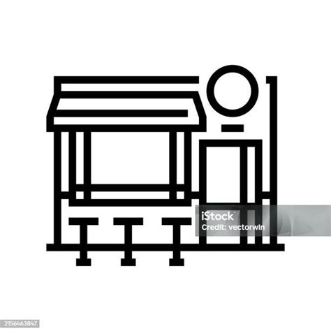 타파스 바 길거리 음식 카페 선 아이콘 벡터 일러스트 레이 션 거리에 대한 스톡 벡터 아트 및 기타 이미지 거리 겨울
