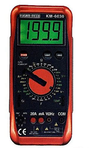 Plastic Digital Multimeter With Terminal Blocking System At Best Price