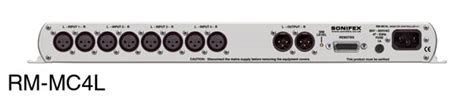 SONIFEX RM MC4L REFERENCE MONITOR CONTROLLER 4x Stereo Inputs 1x Stereo Output Light Control
