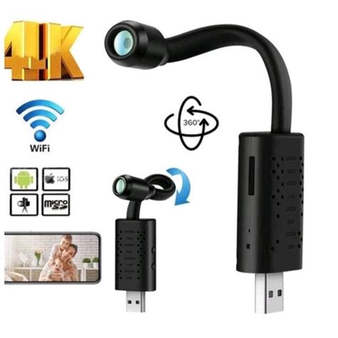 Jual Spy Cam Mini Usb Camera 8 Mp Wifi Smart Net Ip Spy Hidden App