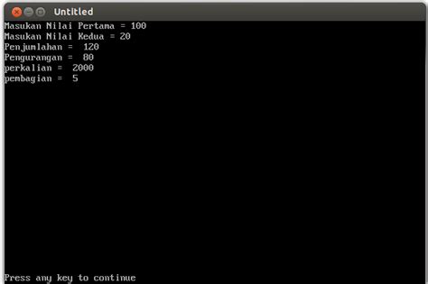 Program Qbasic Operator Aritmatika Ivans Ardiansyah