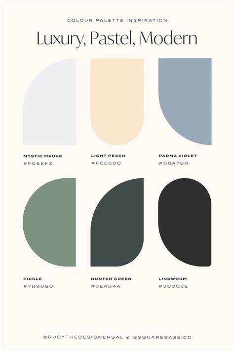 Luxury Colour Palettes For Your Brand Or Squarespace Website Squarebase Templates Coloration