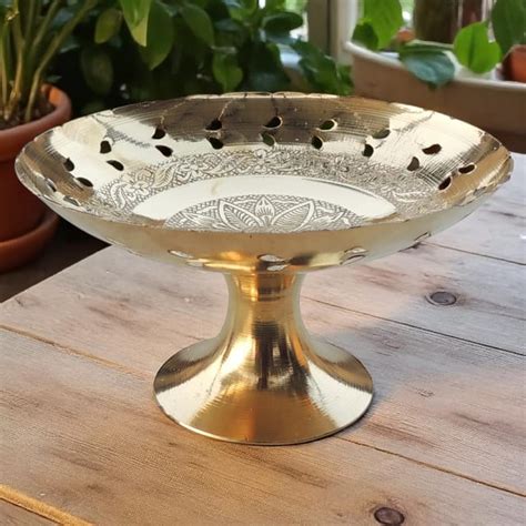 Brass Pan Jali Bata Bowl No6 553 Inch Z228 C