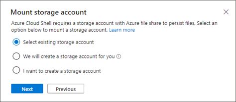 mevcut depolama alanını kullanarak azure cloud shell i kullanmaya başlama microsoft learn