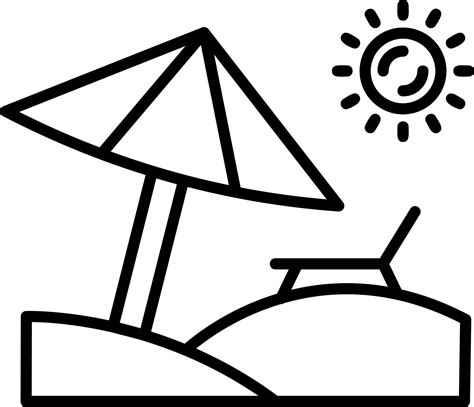 Beach Vector Icon 20322707 Vector Art At Vecteezy