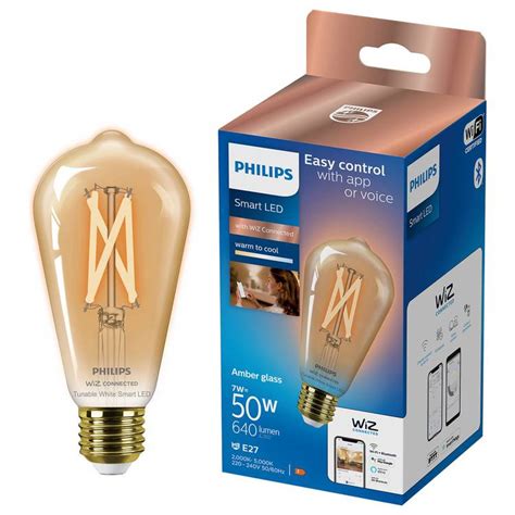 Buy Philips 50w Smart Led Tunable Filament St64 E27 Bulb Light Bulbs
