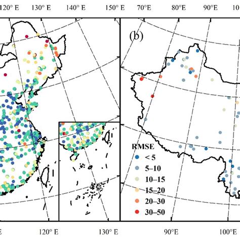 Map Showing The Site Scale Spatial Distributions Of Estimated Results Download Scientific