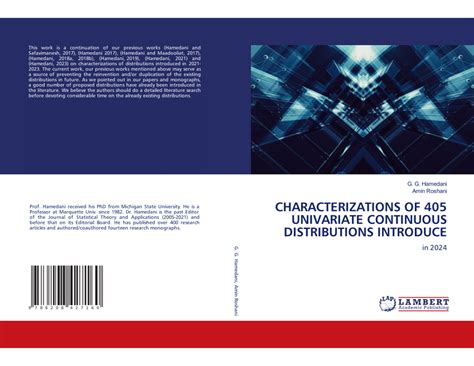 Pdf Characterizations Of 405 Univariate Continuous Distributions Introduced In 2024