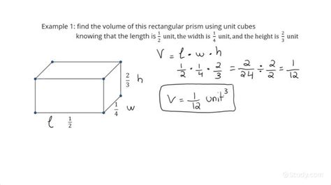 How To Find The Volume Of A Rectangular Prism Using Unit Cubes That Have Fractional Edge Lengths