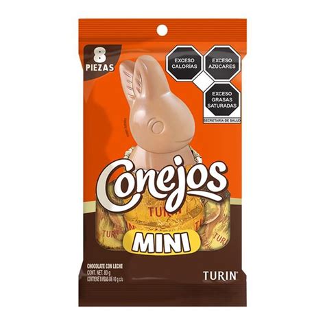 Turin Chocolate Mini Conejos Bolsa Turin Mini Cone H E B México