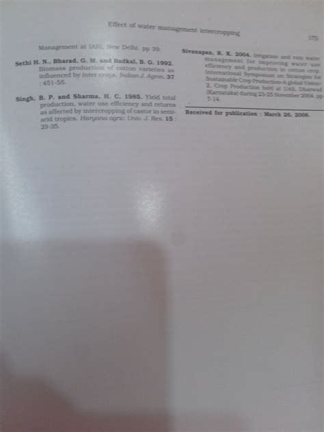 Pdf Effect Of In Situ Water Management And Intercropping Systems On Yield Of Rainfed Cotton