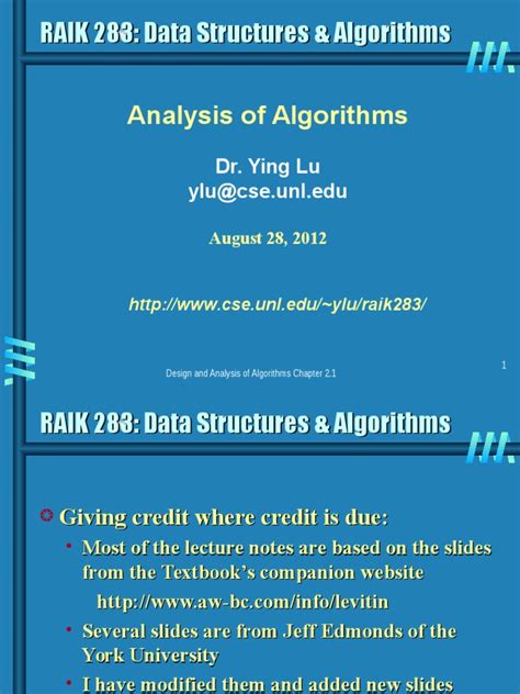 Algorithm Analysis Pdf Time Complexity Discrete Mathematics