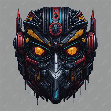 Premium Vector Vector Illustration Terminator Transformers Head Design