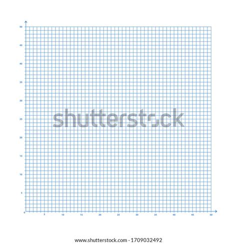 White Graph Paper Blue Xaxis Yaxis Stock Vector Royalty Free 1709032492 Shutterstock