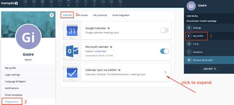 how to sync outlook calendar using caldav protocol teamgate