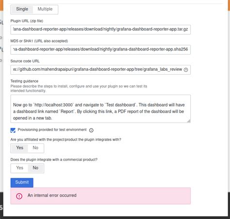 Unable To Submit Community Plugin For Review Signing And Publishing