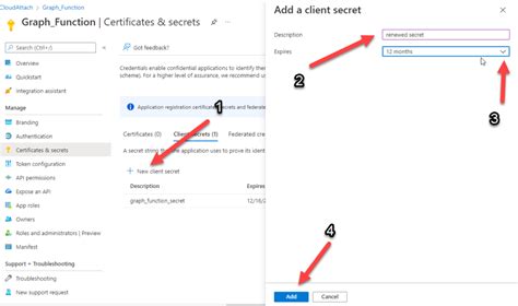 how can i renew an expired secret in an azure function app just