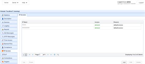 Setting IP Based Access