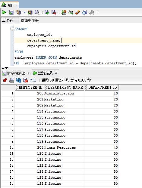 java程式教學甘仔店 oracle sql join 注意事項意事項