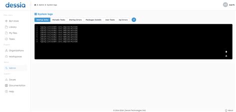 Use The Admin Panel Dessia Documentation