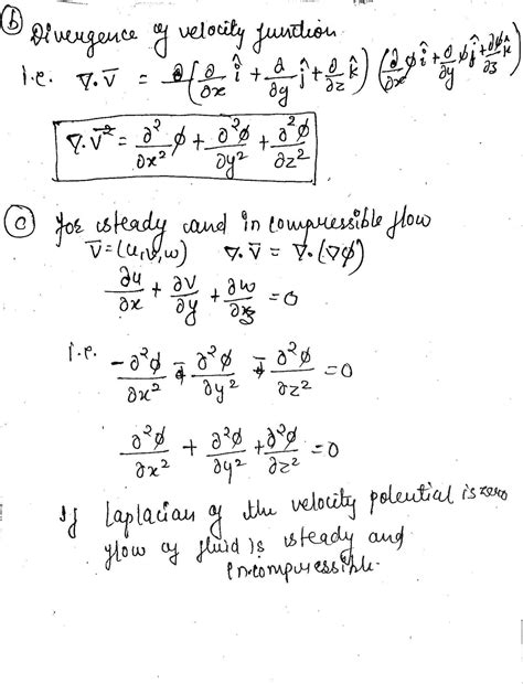 [solved] 3 Define The Velocity Potential Which Is A Scalar Quantity Course Hero