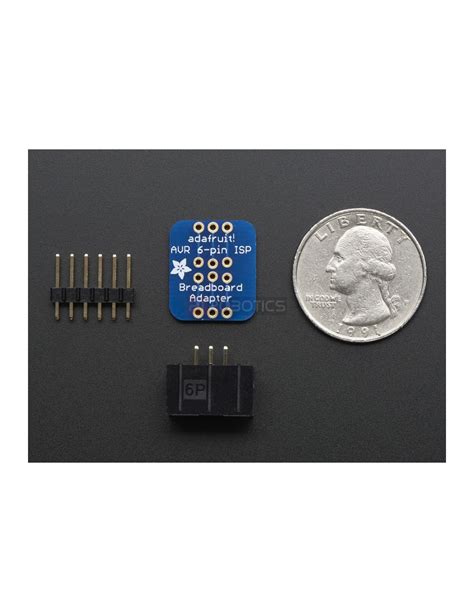 adafruit 6 pin avr isp breadboard adapter mini kit atmel ptr005005