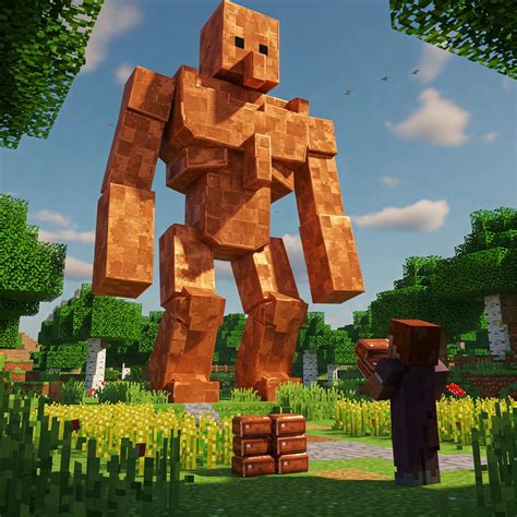 Artstation Minecraft Copper Golem