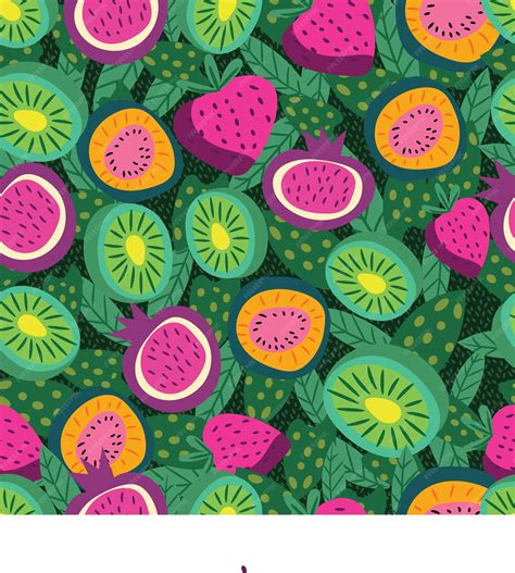 Premium Vector Cute Fruit Pattern