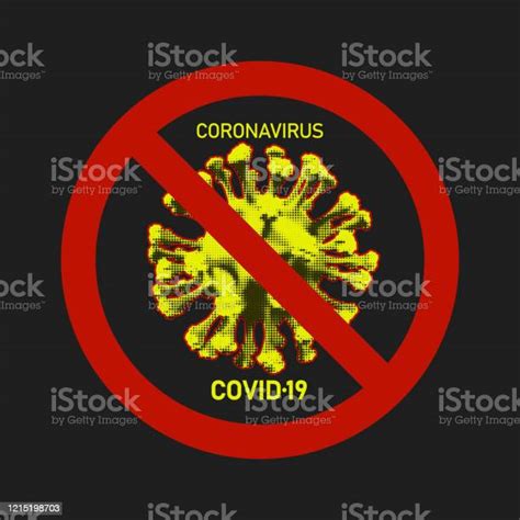 중지 코로나 바이러스 2019 개념 기호 Ncov 우한 인플루엔자 바이러스 전염병 글로벌 상태 경고 현실적인 벡터입니다 3차원