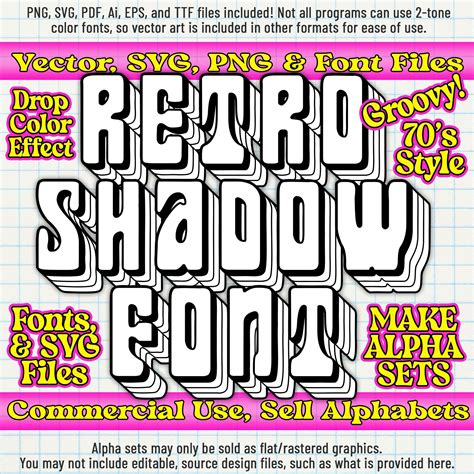 Groovy Shadow Font Pngs Svg Psd More Design Files 4 Ttf Fonts 2 Color Groovy Shadow Font Pngs Svg Psd More Design Files 4 Ttf Fonts 2 Color