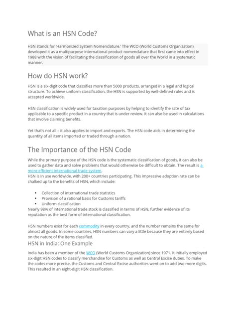 What Is Hsn Code Download Free Pdf Taxes Payments What Is Hsn Code Download Free Pdf Taxes Payments