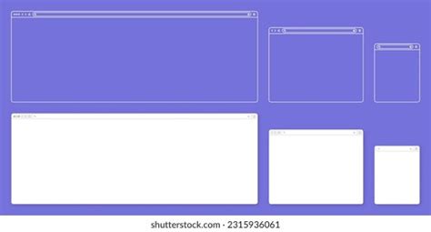 Web Browser Window White Template Sample Stock Vector Royalty Free 2291259081 Shutterstock
