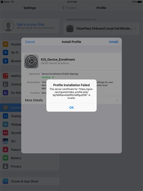 Onboard Ios Device Provisioning Failures Security