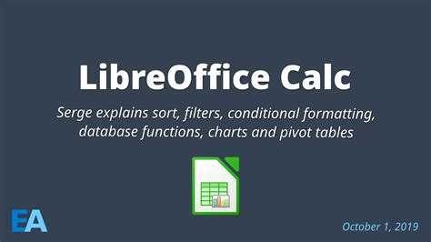Serge Explains Libreoffice Calc Sorting Filters Conditional