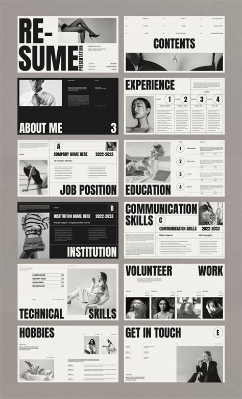The Perfect Cv Resume Portfolio Screen Presentation Template For Creatives Revamp In