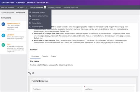Live Demo Automatic Constraint Validation