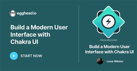 build a modern user interface with chakra ui