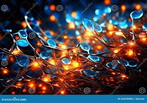 Neural Network Visualization Abstract Digital Art Depicting Intricate