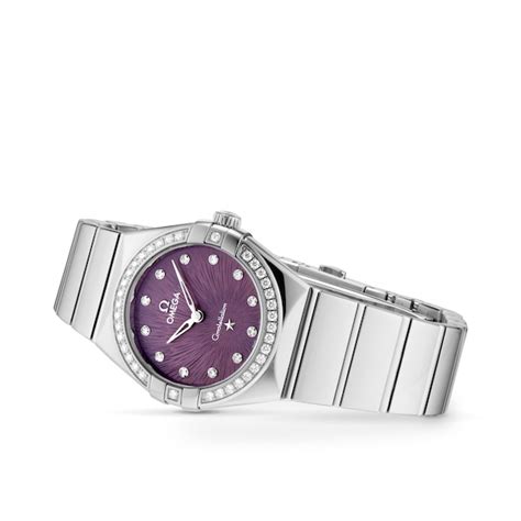 Omega Constellation 28mm Ladies Watch Purple O13115286060001 Goldsmiths
