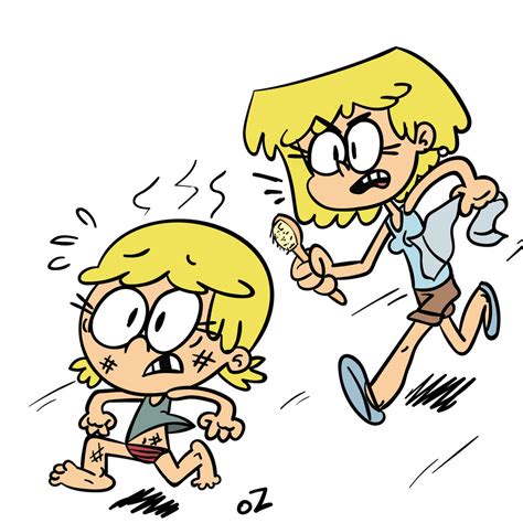 Commission Lori Chasing Lana By Zimbono On Deviantart