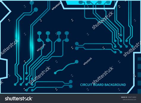 Circuit Board Design Background Vector Illustration Stock Vector Royalty Free 1503716003