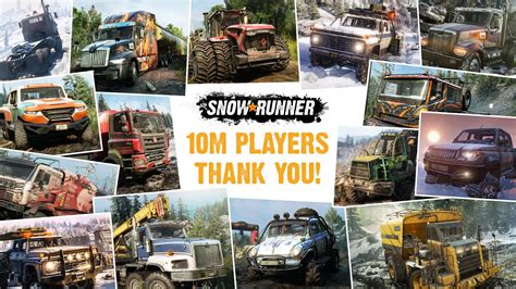 Snowrunner には 1000 万人以上のトラック運転手がいます