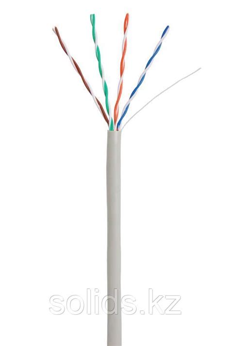 Кабель Utp 4 пары Кат 5e медный внутренний Pvc серый 305м купить по лучшей цене в Алматы от