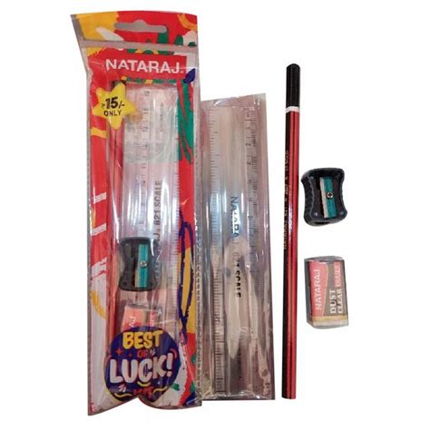 Silver Wood Stationery Nataraj Pencil Kit Packaging Size 4 Piece At