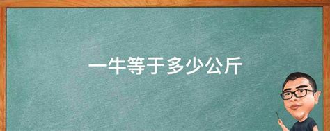 一牛等于多少公斤 业百科
