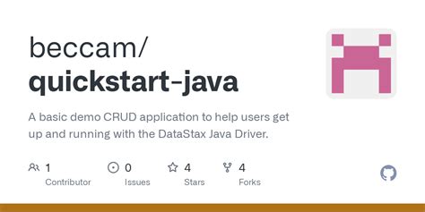 Github Beccamquickstart Java A Basic Demo Crud Application To Help