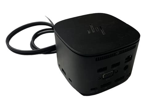 Used HP Thunderbolt Dock 230W G2 Dock Docking Station USB 3 0 DisplayPort 3TR87AA ABA UBB Threads